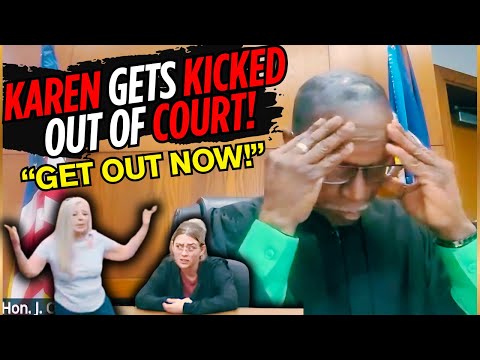 FED UP JUDGE KICKS OUT LOUD MOUTH KAREN FROM COURTROOM!