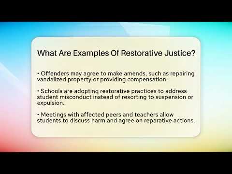 What Are Examples Of Restorative Justice? - The Sociology Workshop