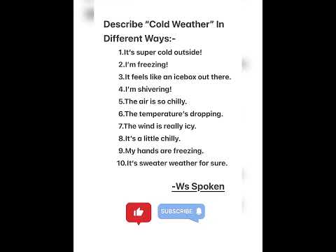 Feeling Cold? 10 Easy English Phrases for Winter Days!☃️#english #shorts #viralshorts #songs #cold