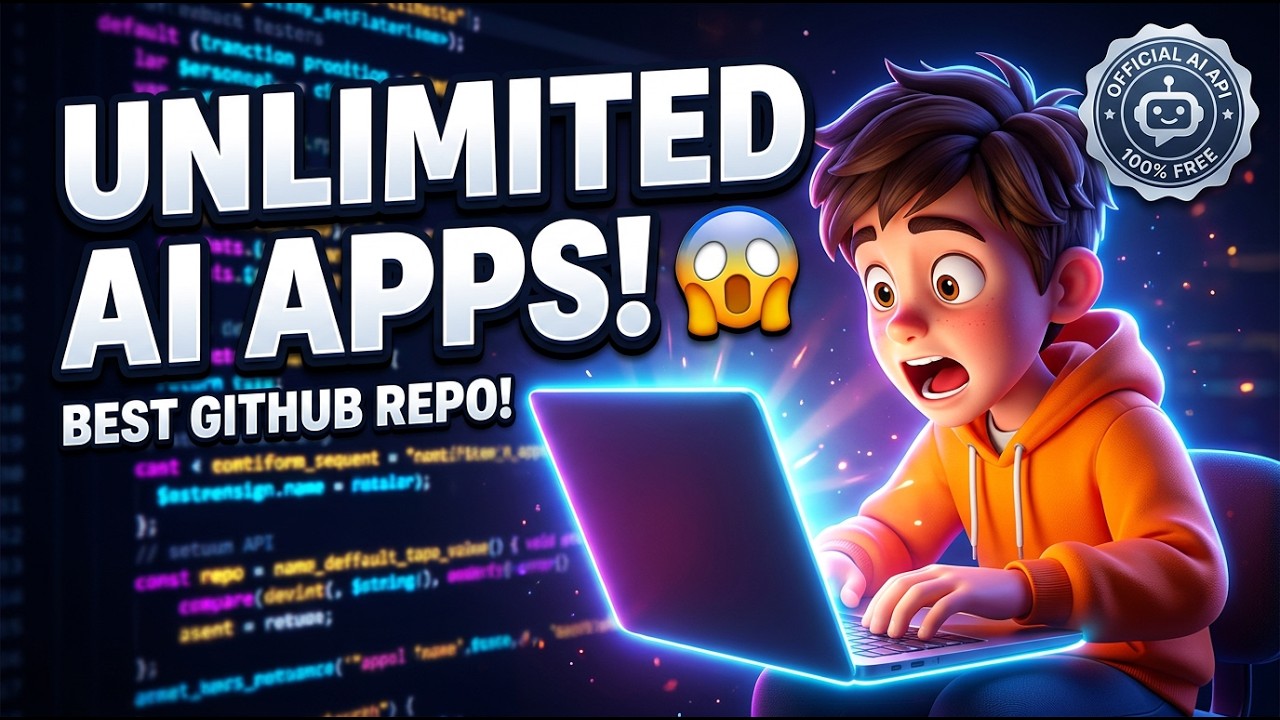 FREE UNLIMITED 1 Million AI Apps 😱 Best GitHub Repo for Coding, Image, Video & API's No LIMIT 100%