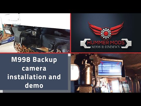 M998 HMMWV Humvee Backup Camera Installation and Demo - Federal Military Parts - 24V