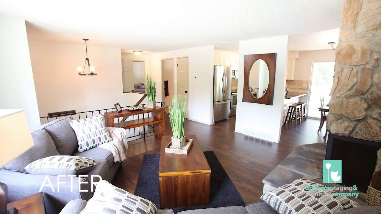 Split Level Remodel and Staging in Spokane
