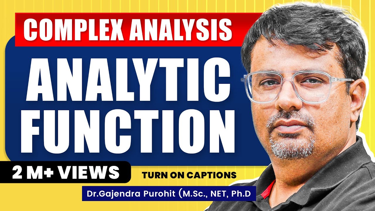 Complex Analysis | Analytic Function | Cauchy Riemann Equation BY GP sir