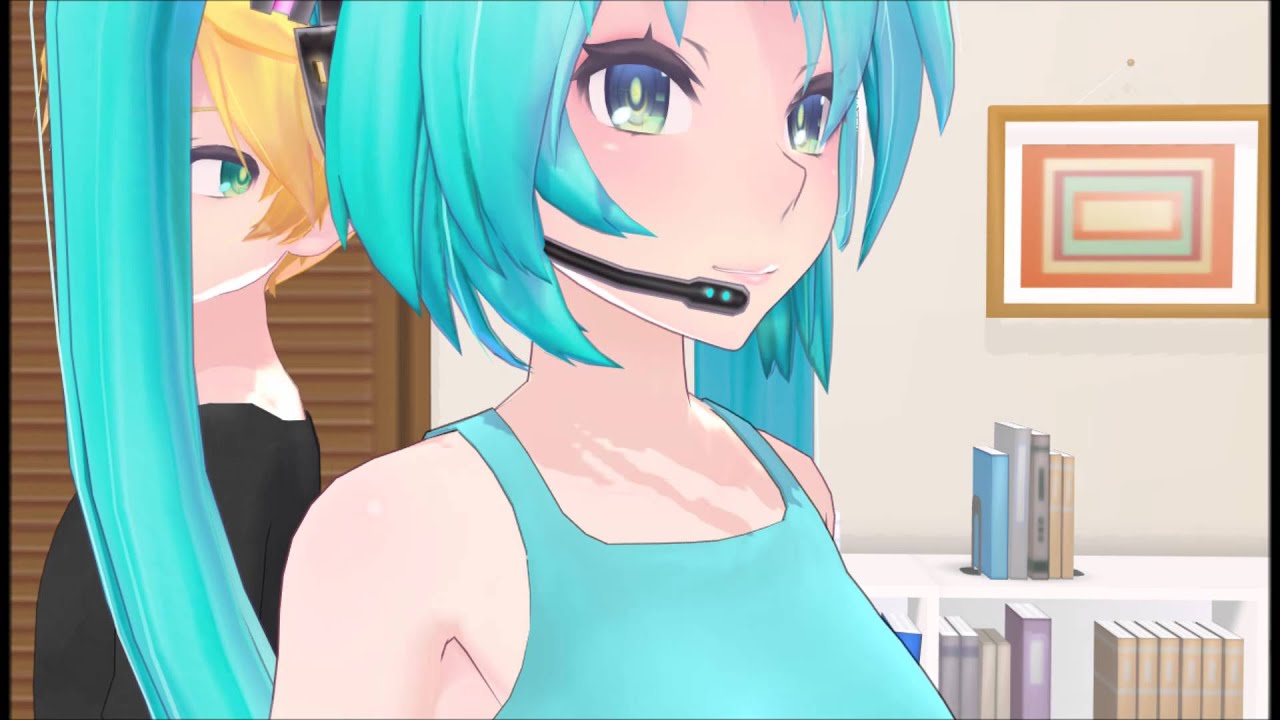 [MMD] LenxMiku Uh-oh