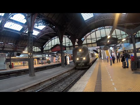 Fantastic Train Ride from Copenhagen central station to Kastrup airport in 4K
