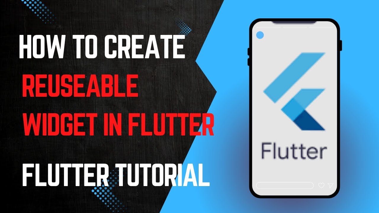 How to Create Reuse Widget in Flutter | Dart programming | Flutter tutorial for beginner's