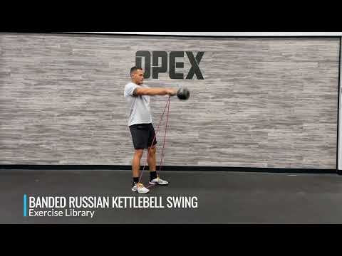 Banded Russian Kettlebell Swing
