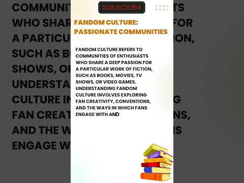 Fandom Culture: Passionate Communities #shorts #shortsfeed #explainer