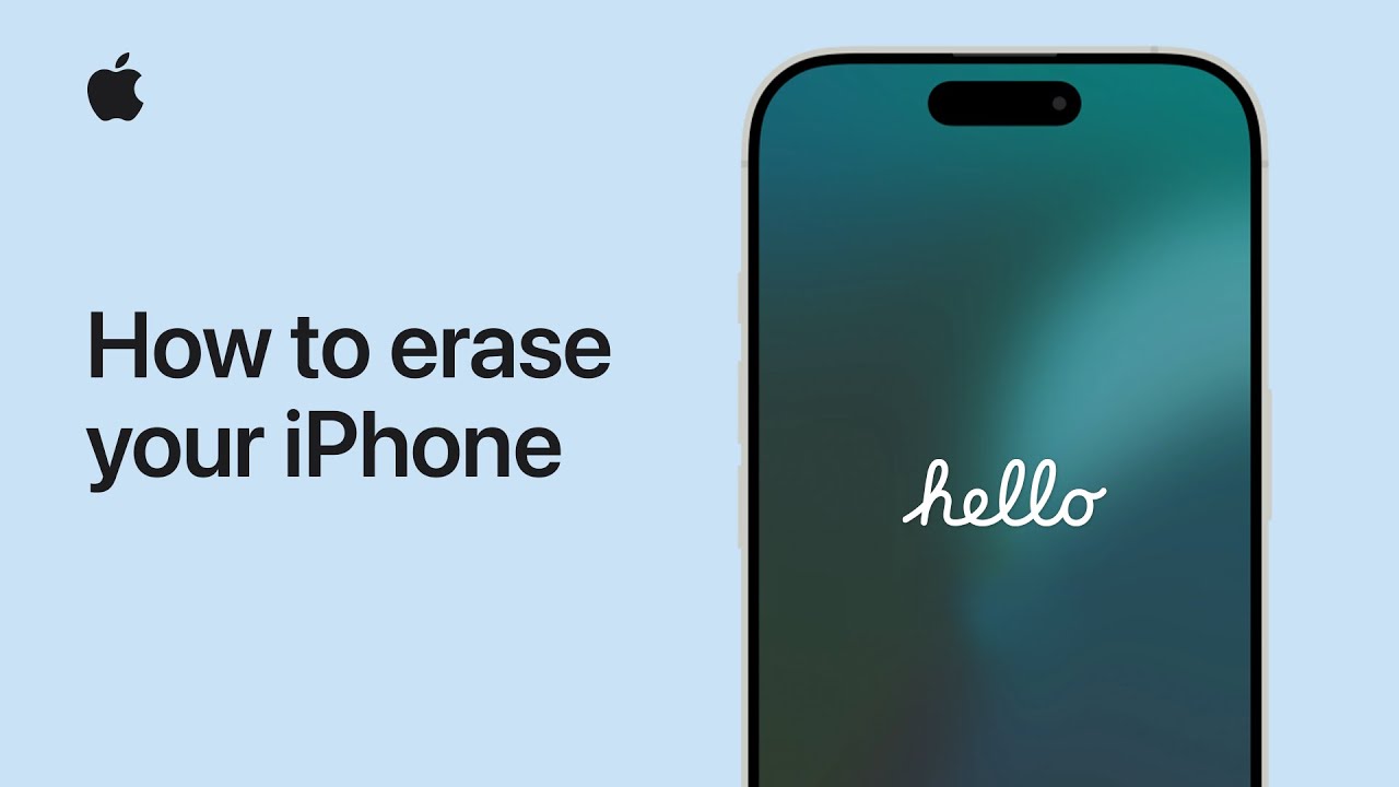 How to erase your iPhone | Apple Support