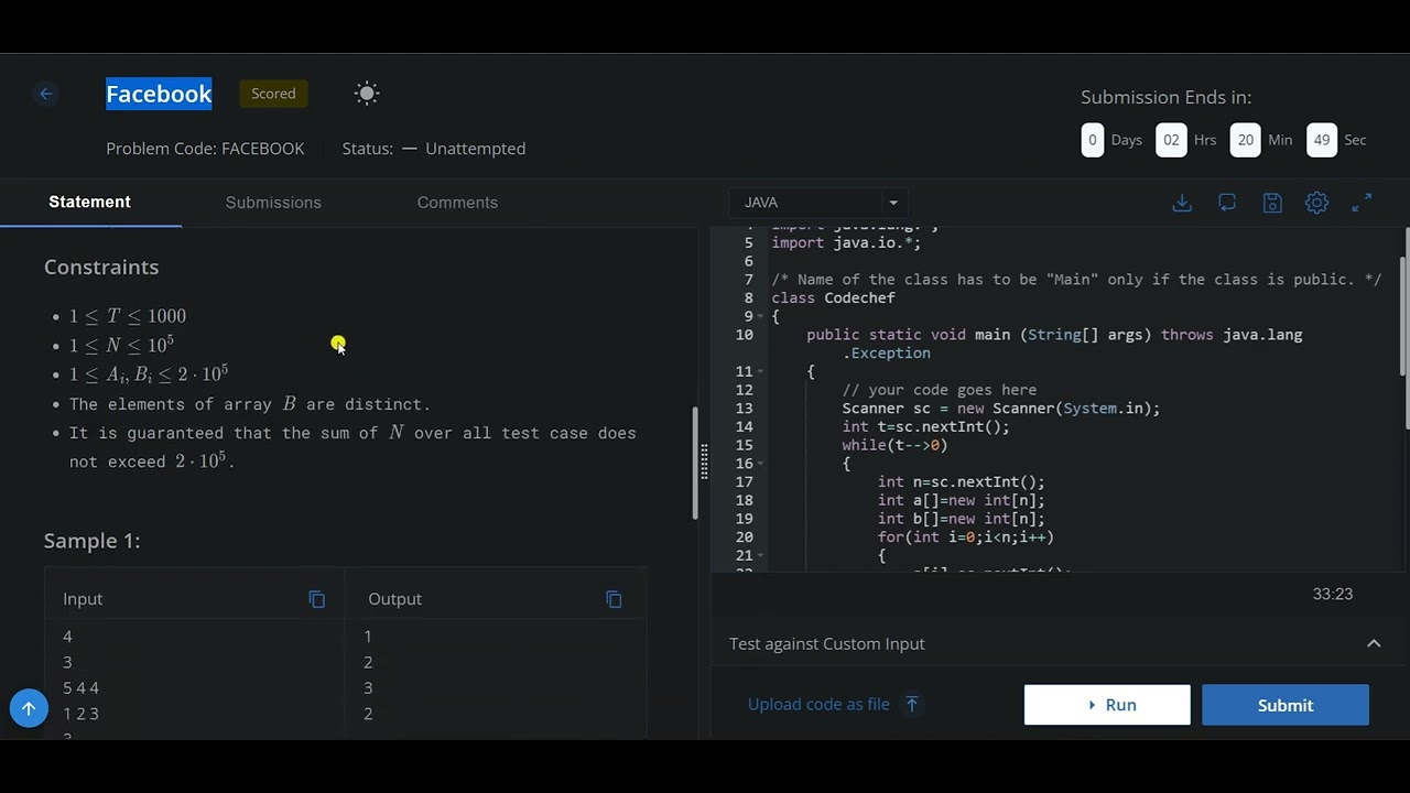 Facebook | FACEBOOK | CodeChef | CodeGood