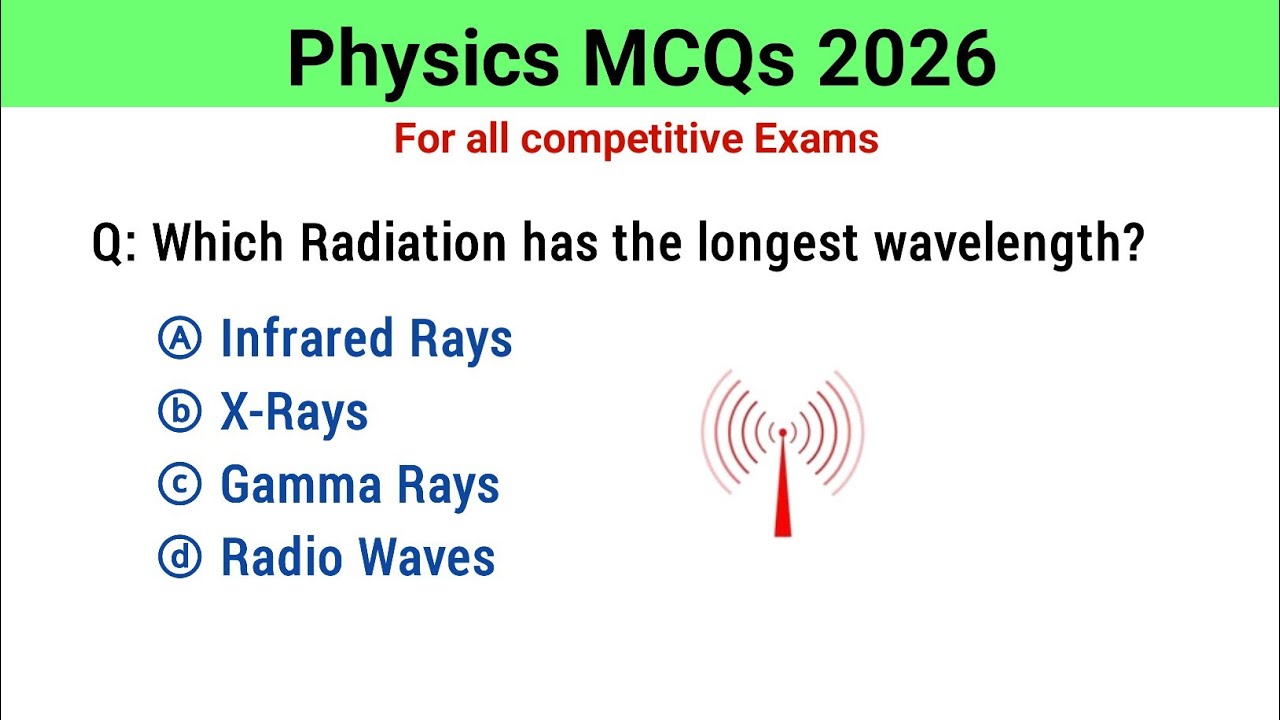 Physics MCQ 2026 | Physics Mcq | Physics MCQs for all competitive exams 