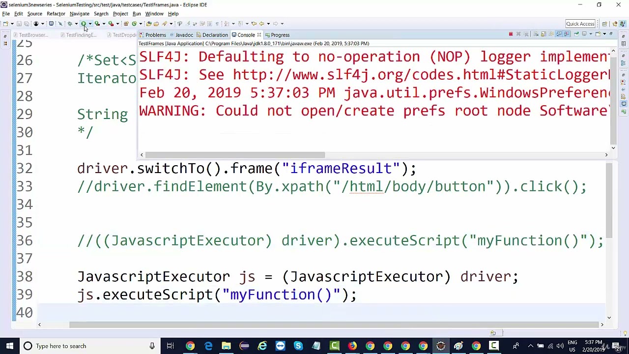10  JavaScriptExecutor Calling and Injecting JavaScript functions