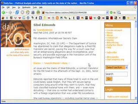 DailyKos screencast (kos)