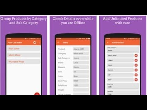 Make Price List - Price List and Invoice Maker