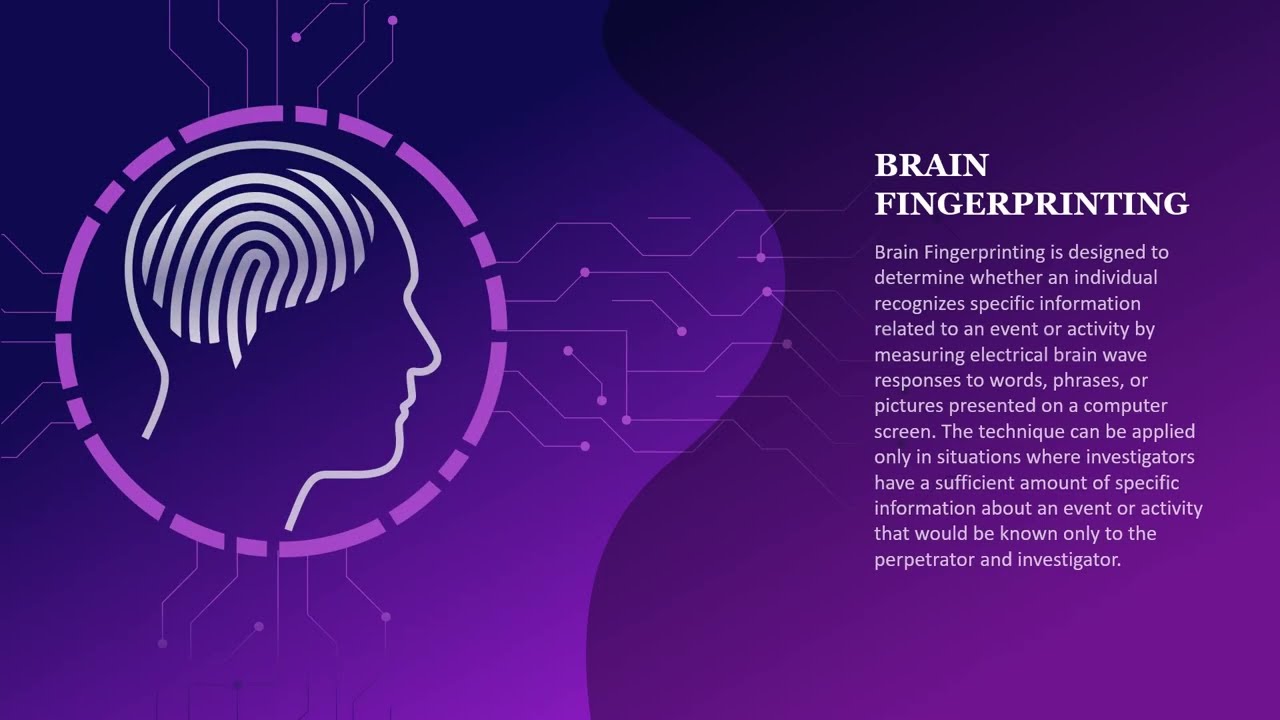 Brain Fingerprinting Animated PPT Template