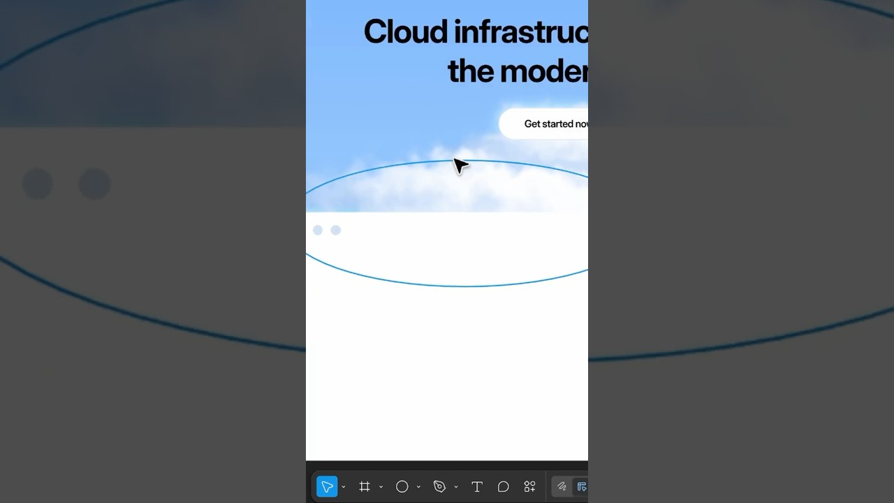 FigmaClouds in less than 1 min #productdesign #tutorial #figma #uidesignlearning