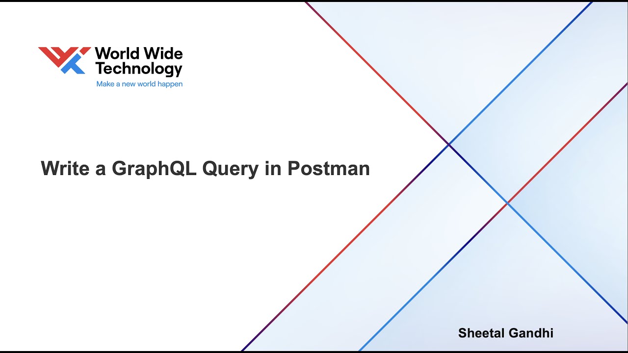 Write a GraphQL Query in Postman