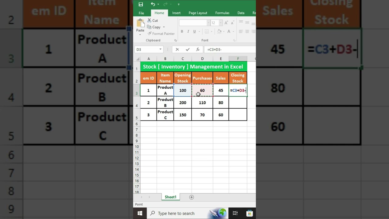 Stock Inventory Management in Excel 📦📊 | Track Your Stock Like a Pro!