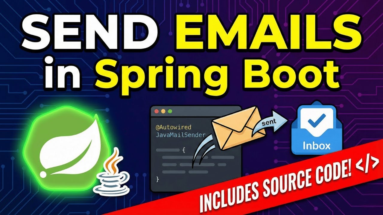 How to Send Emails in Java Spring Boot? (with SOURCE CODE!)