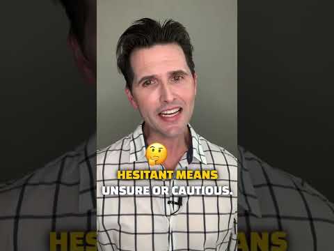 Hesitant | Learn English Vocabulary Lesson #esl