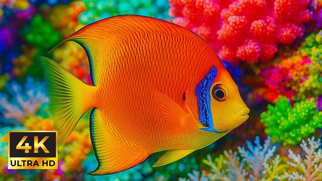 Underwater Sleep Ambience | Coral Reef 4K Live TV Background Wallpaper