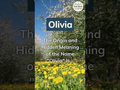 Any Olivia's? Do you like olives? 🧐 #olivertree #nameart #girlfacts #olivia #latin #origin