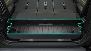 Land Rover Defender 130 Flat loadspace floor tray advert Commercial ad uk