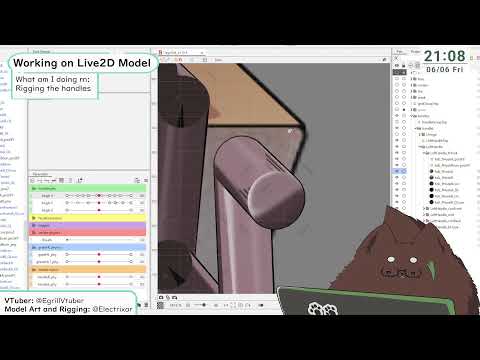 Live2D commission work process - Egrill version 3.0 - 2025/06/06 Session 2