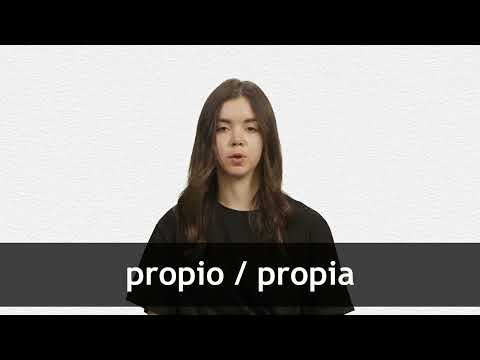 English Translation of “PROPIO” | Collins Spanish-English Dictionary