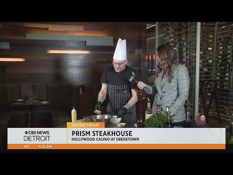 Previewing the menu Prism Steakhouse