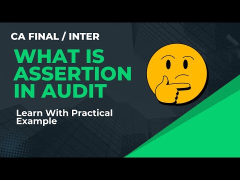 Assertion In Audit (CA FINAL / INTER)