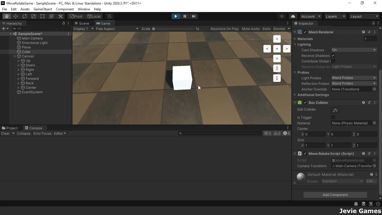 Unity - Moving and Rotating GameObjects
