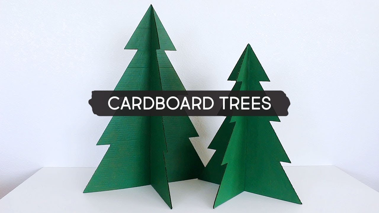 Day 7 | DIY Cardboard Christmas Trees
