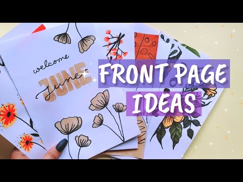 Journal first page design _ Cover page ideas