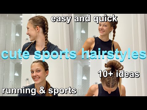 RUNNING HAIRSTYLES | cute and easy hairstyles for sports and working out