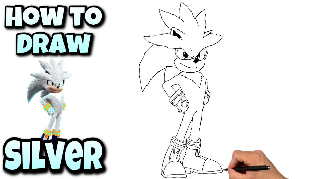 How To Draw Silver The Hedgehog | Sonic #drawing #sonicthehedgehog #silverthehedgehog