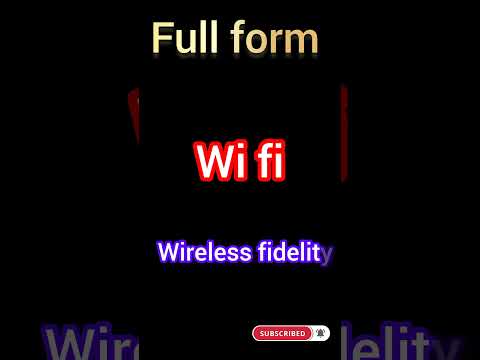 full form of WiFi #shorts