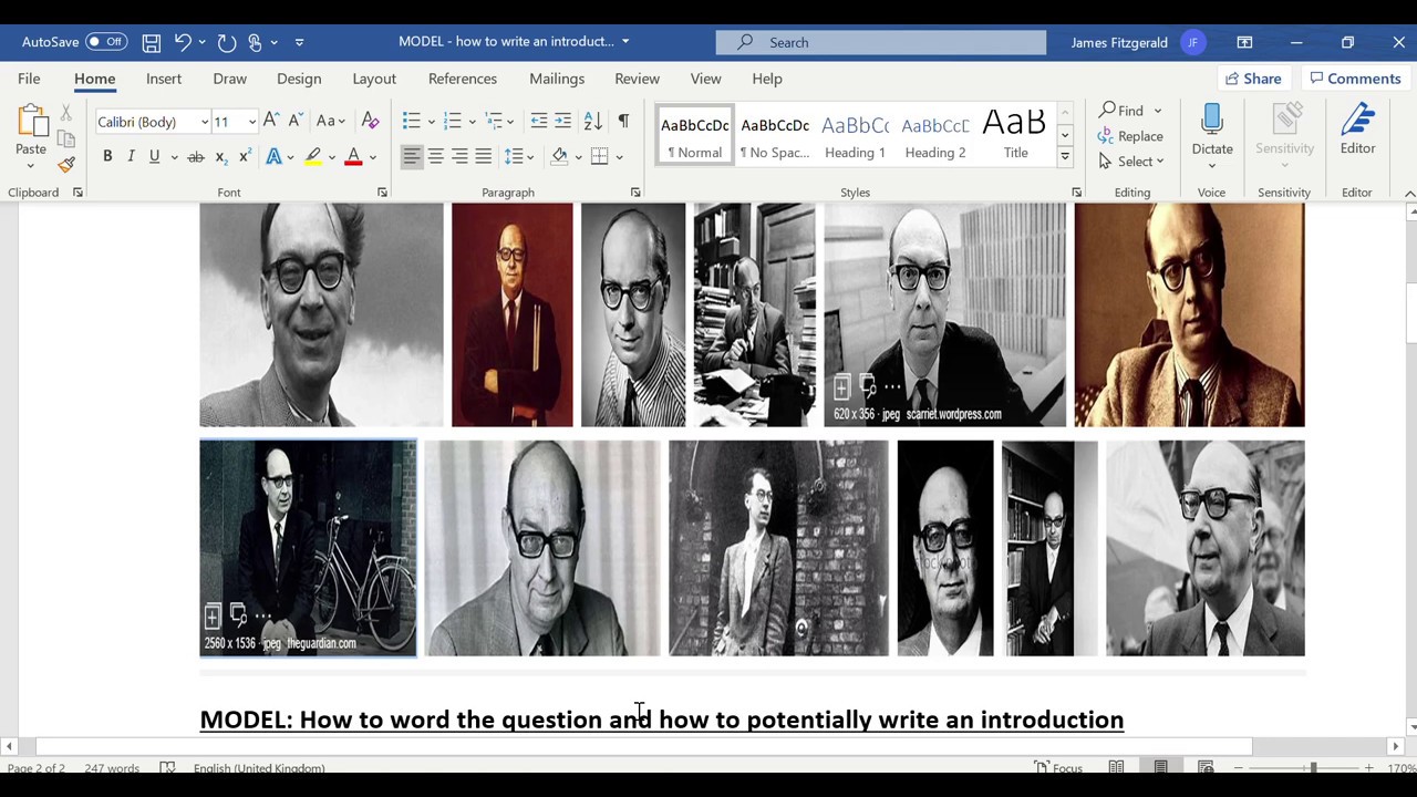 NEA 2: How To Write An Introduction