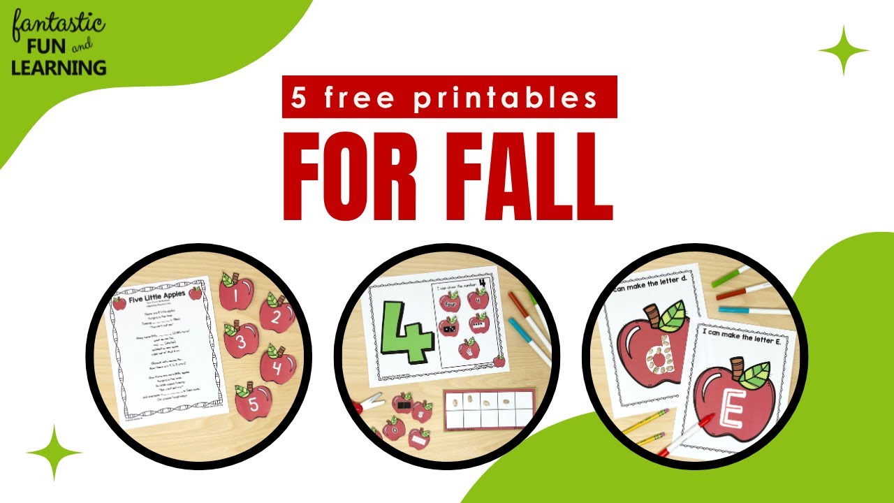 Playful Fall Learning Activities for Preschool and Kindergarten