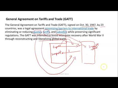 Video 1.5.0 Role of GATT (General Agreement on Tariff & Trade) in Globalization