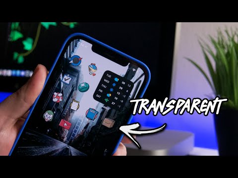 How To Make Icons With Transparent Backgrounds iOS 15 iPhone