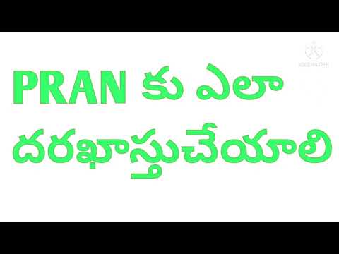 detailed And step by step explanation for creating PRAN