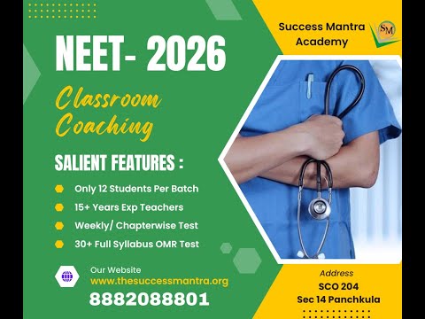 NEET Dropper Batch 2025–26 in Panchkula | Small Batch | Best NEET Coaching with Expert Mentors