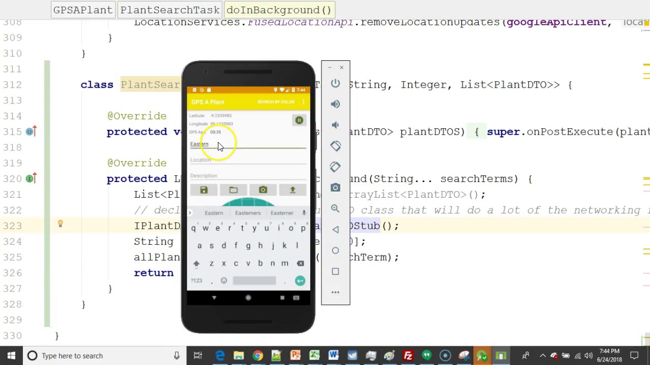 Implement AsyncTask in Android for threading