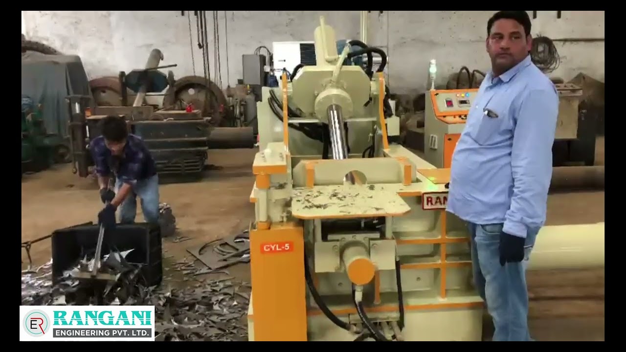 Triple Action Scrap Baling Press