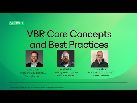 [AMER] Veeam Backup & Replication  Core Concepts and Best Practices Training