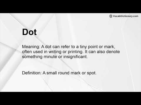 Dot Meaning