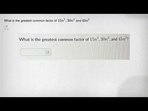 What is the greatest common factor of 15n^5,30n^3 and 45n^2 -x +=