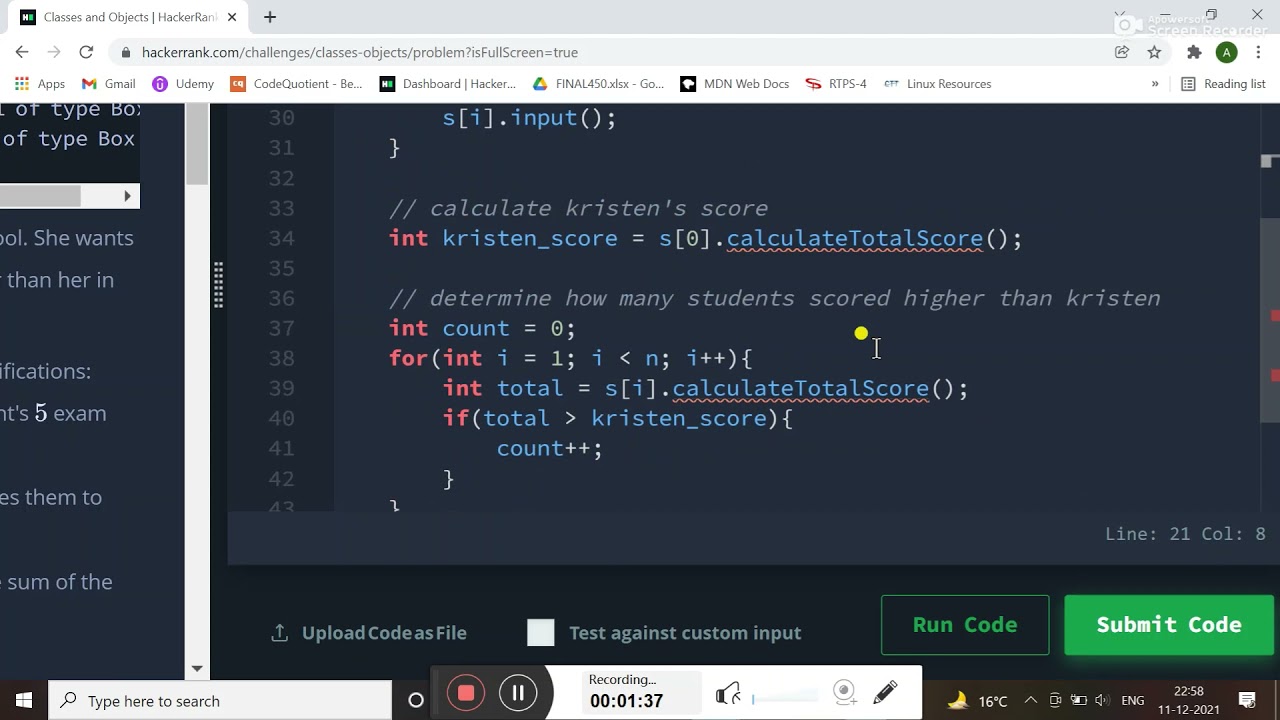 Classes And Objects || HACKERRANK SOLUTION || IN C++